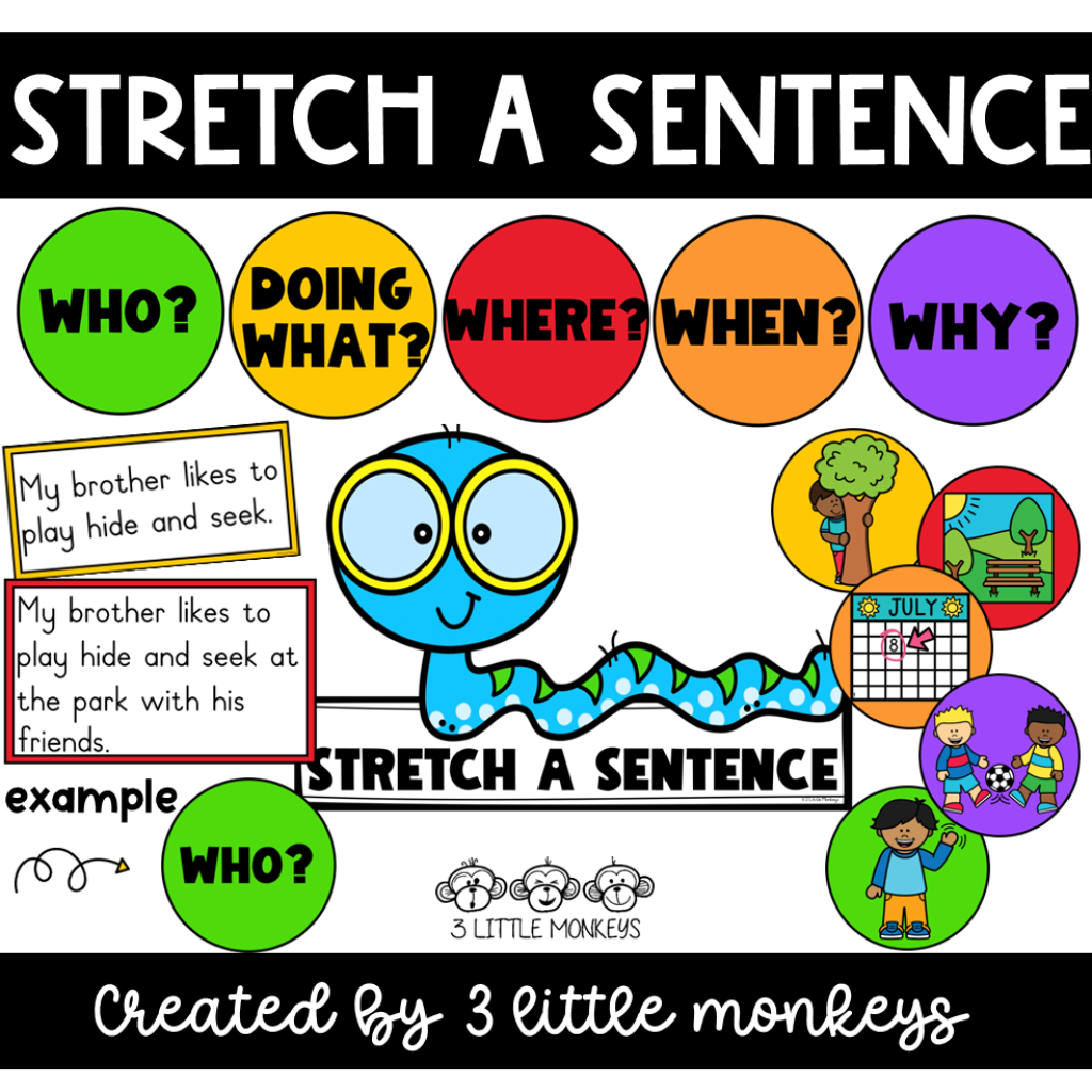 Stretch a Sentence Charts – PDF – 3littlemonkey