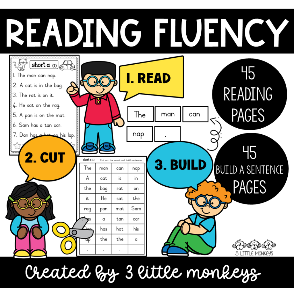 Reading Fluency – 3littlemonkey